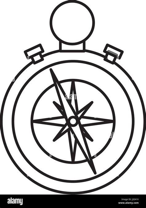 compass navigation tool stock vector image and art alamy