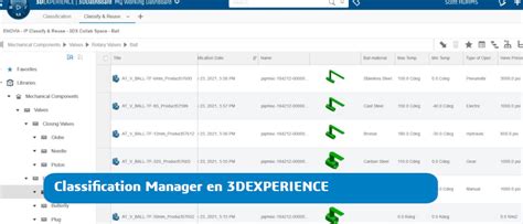 Classification Manager En 3dexperience