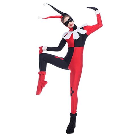 Costumebuy отряд самоубийц Куинн маскарадные костюмы для взрослых женщин девочек комбинезон боди