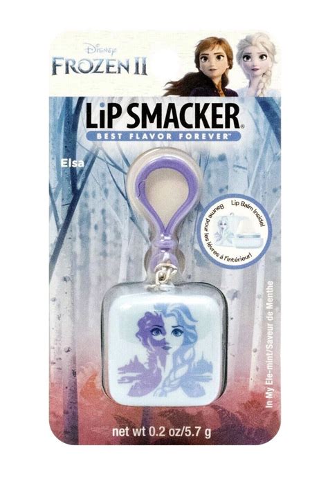 Disney Frozen 2 Elsa Lip Smacker Cube Lip Balm Keychain Clip In My Else Mint Lip Smackers The