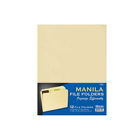 48 Units Of 1 3 Cut Letter Size Manila File Folder 12 Pack At Alltimetrading Com