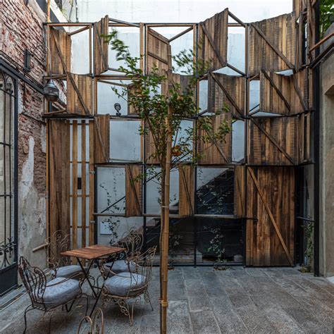 Stacked Concrete Volumes Frame Entrance To House M By Estudio Aire