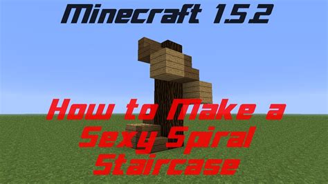 Minecraft How To Make A Sexy Spiral Staircase YouTube