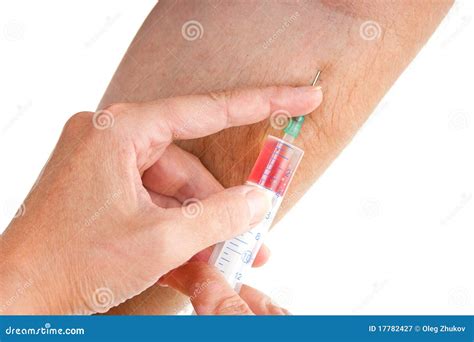 Introduction Of Intravenous Injection Royalty Free Stock Image 16527226