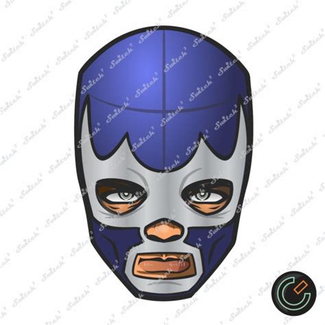 Máscara Lucha Libre Blue Demon Vector Switch2
