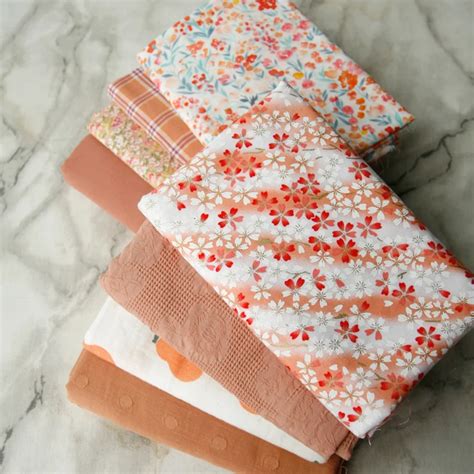 오렌지 감 노란색 빨간색 꽃무늬 단색 자카드 브론징 코튼 원단 셔츠 인형 의류직물 Aliexpress