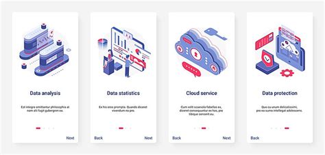 Data Analysis Isometric Landing Page Template Download On Pngtree