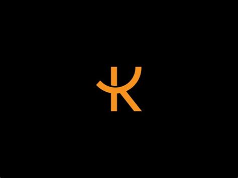 K 로고 디자인 프리미엄 벡터