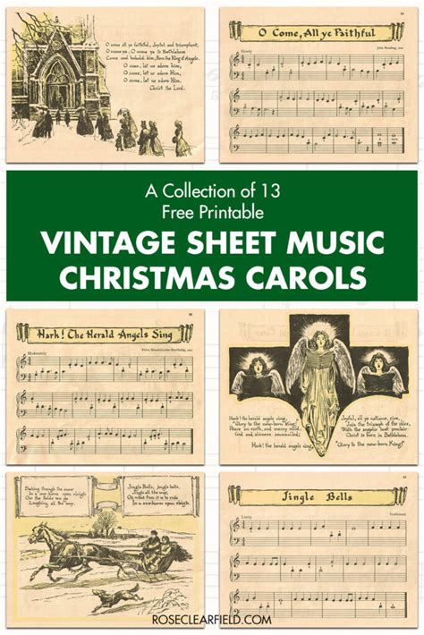 Printable Christmas Sheet Music Sleigh Ride Piano Sheet Music