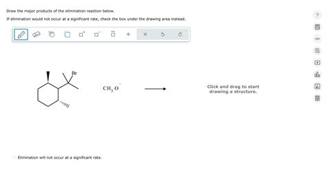 Solved Draw the major products of the elimination reaction | Chegg.com