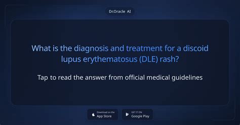 What Is The Diagnosis And Treatment For A Discoid Lupus Erythematosus