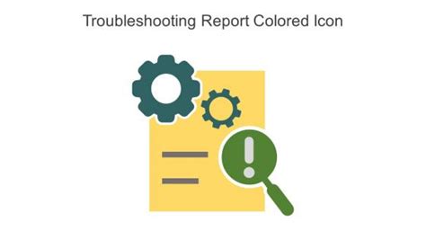 Troubleshoot Report Icon Powerpoint Presentation And Slides Ppt