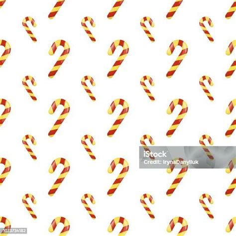 크리스마스 캔디 지팡이 원활한 패턴 겨울 크리스마스 선물 포장 배경 벡터 일러스트 레이 션 겨울에 대한 스톡 벡터 아트 및 기타 이미지 Istock