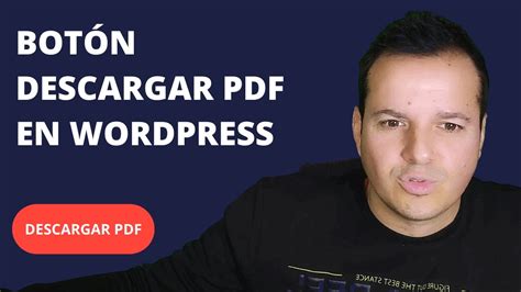 Crear BotÓn Para Descargar Pdf En Wordpress Youtube