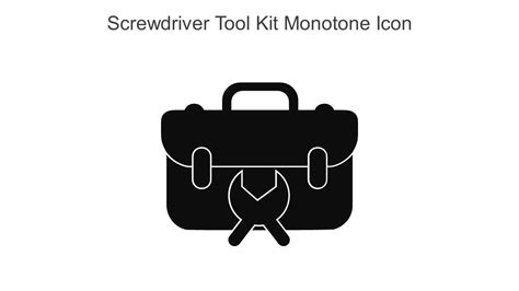 Screwdriver Tool Kit Monotone Icon In Powerpoint Pptx Png And Editable Eps Format
