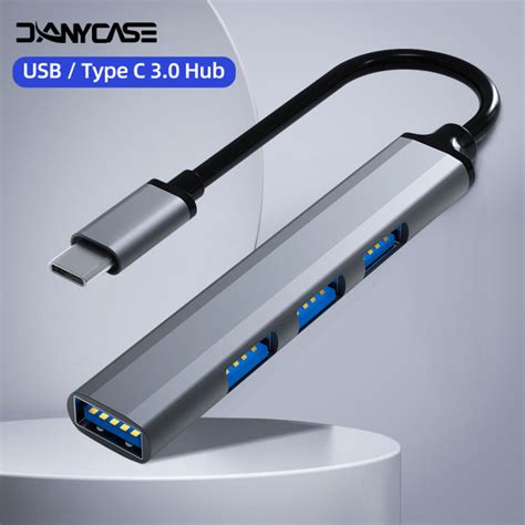 4 In 1 USB C 3 0 HUB For Type C Laptop Tablet Adapter For MacBook Pro Samsung Microsoft DELL