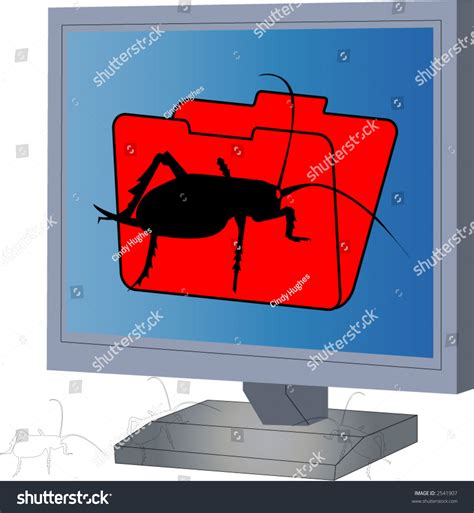 Computer Bug Vector Stock Vector Royalty Free 2541907