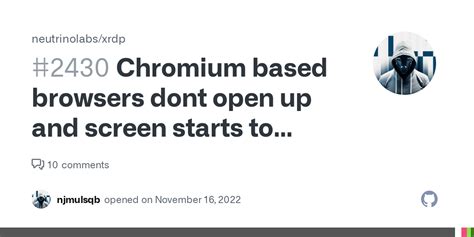 Chromium Based Browsers Dont Open Up And Screen Starts To Flicker