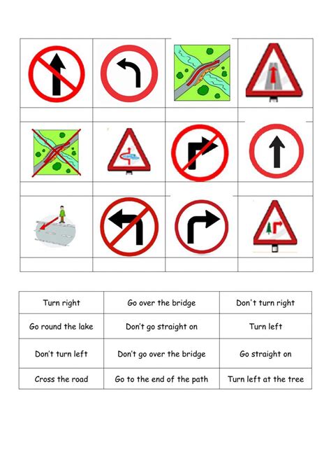 Give Directions Repaso Directions New Tiger Unit Worksheet