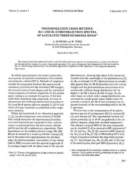 Pdf Photoionization Cross Sections He I And He Ii Photoelectron