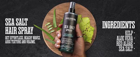 Viking Revolution Sea Salt Spray For Men Hair Texturizing Spray With Kelp Aloe
