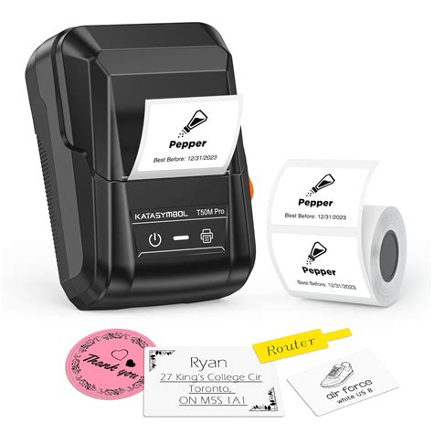 Supvan T50m Pro Bluetooth Label Maker Machine With Tape Wide Waterproof Label Versatile App