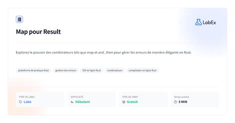 maîtriser la gestion des erreurs avec le type result de rust labex