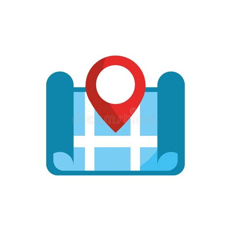 City Street Pointer Gps Map And Navigation Stock Vector Illustration Of Icon Flat 165166762