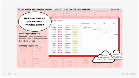 The Best Notion Reading List Templates Book Trackers More Gridfiti