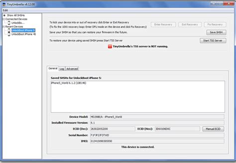 Download Tinyumbrella 612 To Save Ios 612 Shsh Blobs Guide