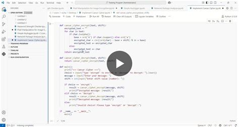 Cryptography Pythonprogramming Caesarcipher Cybersecurity Sathvik S