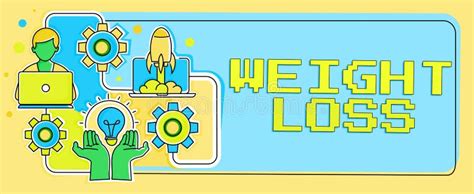 Sign Displaying Weight Loss Business Showcase Decrease In Body Fluid Muscle Mass Reduce Fat