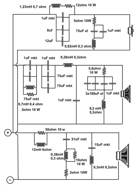 Eletrônica Campo Elétrico Circuito Divisor De Frequência De 3 Vias