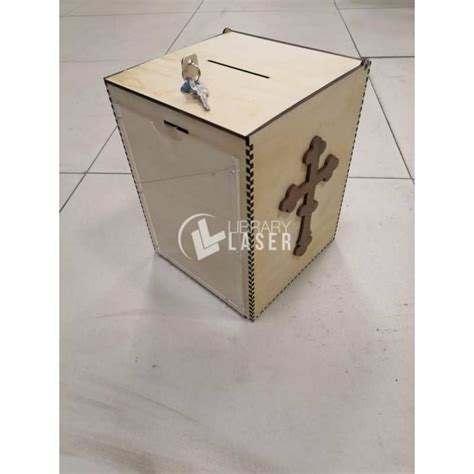 Donation Box For Laser Cutting