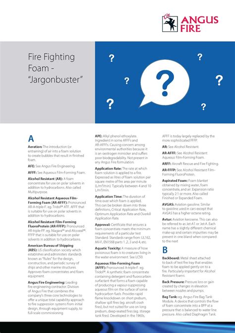 Foam Concentrates — Angus Fire