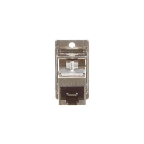 L Com Ecf504 Sc6 Cat6 Shielded Rj45 Connector 8x8 Panel Mount Style Female Ecf Series Rs