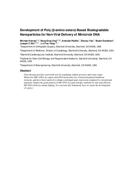 Pdf Development Of Polyβ Amino Ester Based Biodegradable