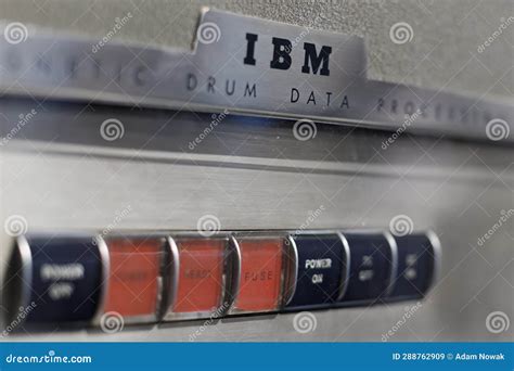 IBM Logo Prominently Featured On A Vintage Computer At The Oslo Museum Of Technology A