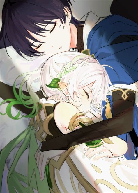 Scaramouche Nahida And Wanderer Genshin Impact Drawn By Kocokooo Danbooru