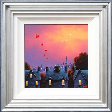 Village Skyline Love Affair Original By David Renshaw Sold