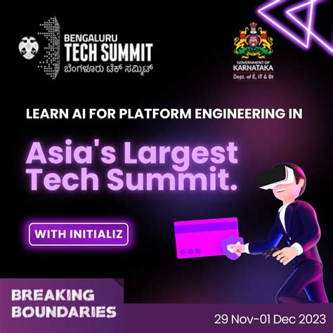 Initializ On Linkedin Bts2023 Al Artificialintelligence Karnatakagovernment