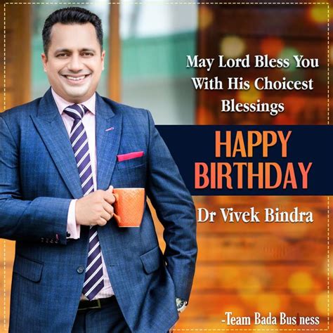 Dr Vivek Bindra On Linkedin Team Bada Business Wishes A Very Happy Birthday To Dr Vivek
