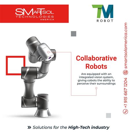 Techman Robot Collaborative Robots Are Equipped With An Integrated Vision System Giving Cobots