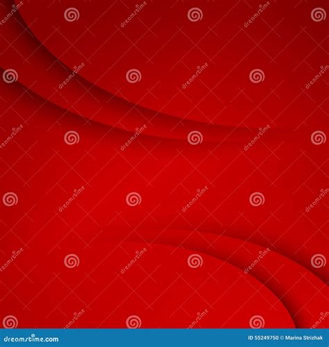 Red Vector Abstract Background With Curves Lines Stock Vector Illustration Of Banner Backdrop