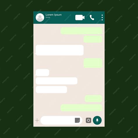 Premium Vector Mobile Message Template Ui Ux Design Vector Illustration