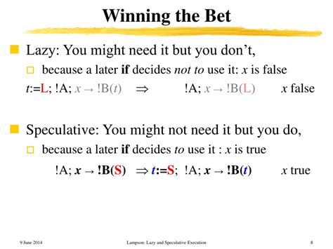Ppt Lazy And Speculative Execution Powerpoint Presentation Free Download Id 418159