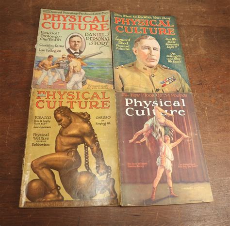 Lot 088 Grouping Of Four Antique Phyiscal Culture Sports And Athle