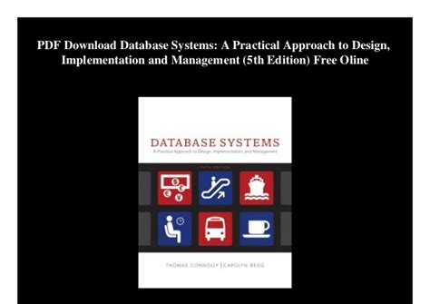 database systems connolly begg 5th edition pdf hcsupernal