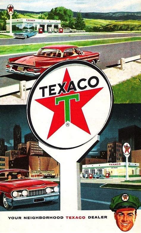 Texaco Gas Station Road Map From 1961 Texaco Vintage Texaco Old