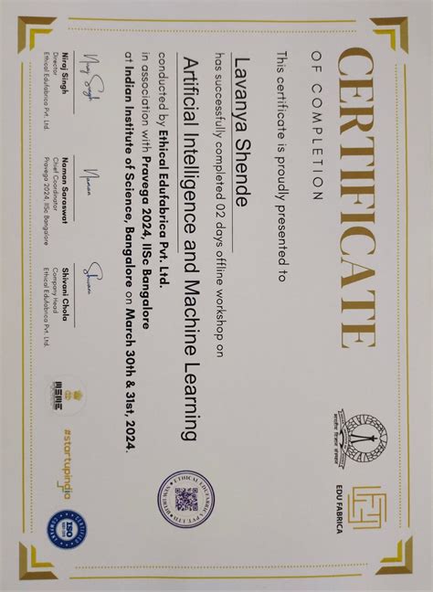 Shende Lavanya Jayant On Linkedin Ai Machinelearning Iiscbangalore